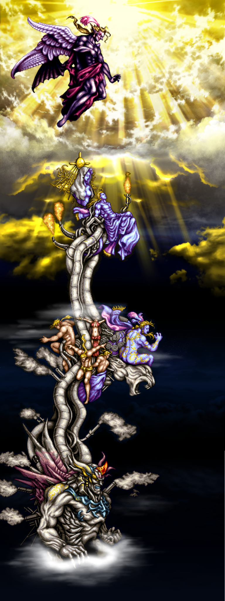 Image: Final Fantasy VI Statue of the Gods and Kefka | jaydinitto.com